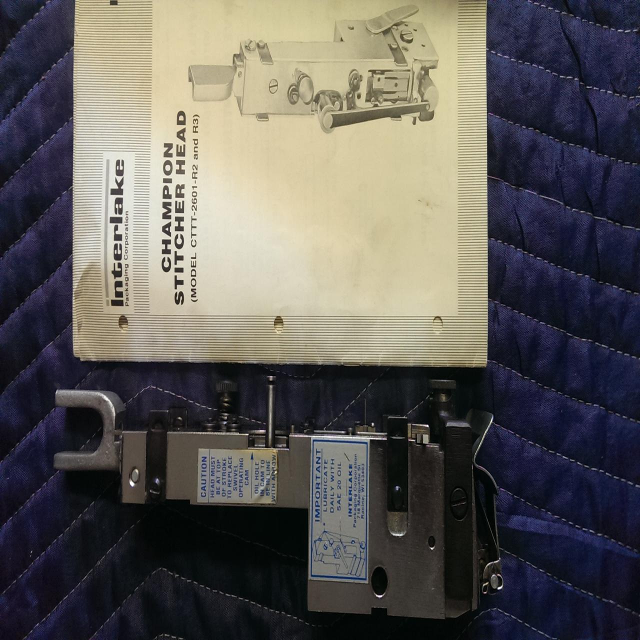 Lot #86: ACME/CHAMPION Interlake Model-A Stitcher Head (Models: CTTT ...